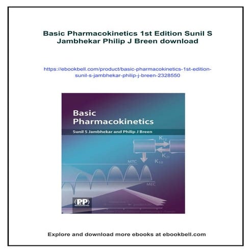 Basic Pharmacokinetics 1st Edition Sunil S Jambhekar Philip J Breen | PDF