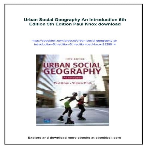 Urban Social Geography An Introduction 5th Edition 5th Edition Paul Knox | PDF