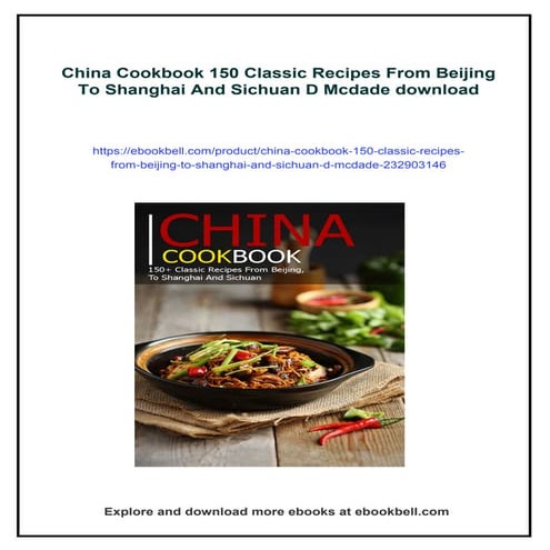 China Cookbook 150 Classic Recipes From Beijing To Shanghai And Sichuan ...