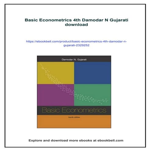 Basic Econometrics 4th Damodar N Gujarati | PDF