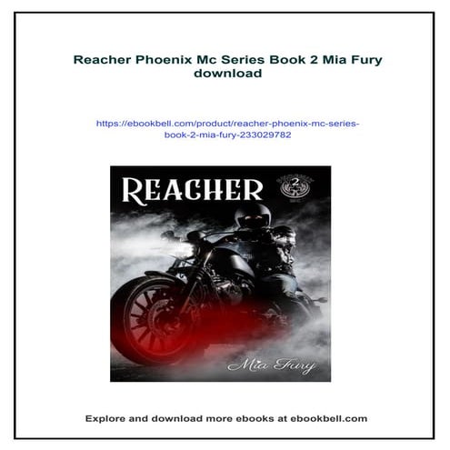 Reacher Phoenix Mc Series Book 2 Mia Fury | PDF