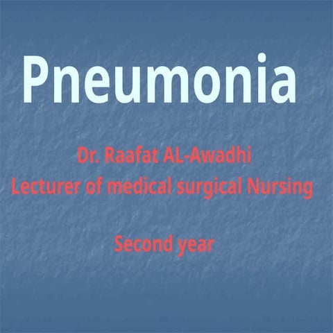 Pneumonia | PPSX