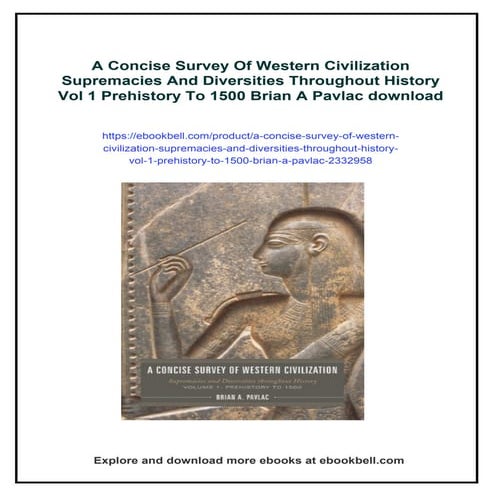 A Concise Survey Of Western Civilization Supremacies And Diversities ...