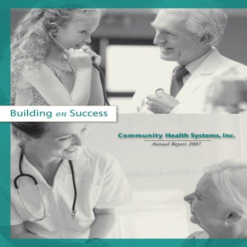 community health systems annual reports2007 | PDF