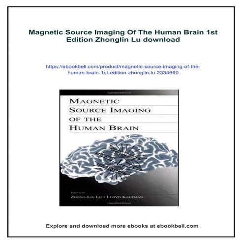 Magnetic Source Imaging Of The Human Brain 1st Edition Zhonglin Lu | PDF