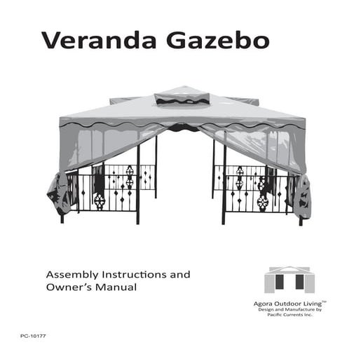 Veranda Gazebo Assembly Manual | PDF
