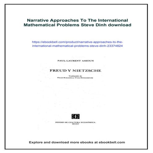 Narrative Approaches To The International Mathematical Problems Steve ...