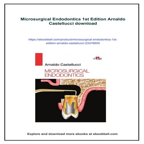 Microsurgical Endodontics 1st Edition Arnaldo Castellucci | PDF