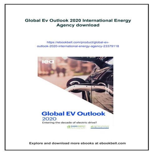 Global Ev Outlook 2020 International Energy Agency | PDF
