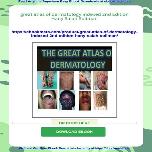 great atlas of dermatology indexed 2nd Edition Hany Salah Soliman | PDF