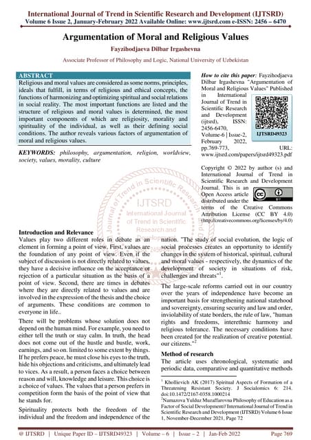 Transformation of Youth and the System of Values | PDF | Science