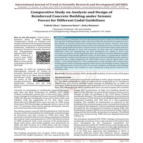 Comparative Study on Analysis and Design of Reinforced Concrete ...