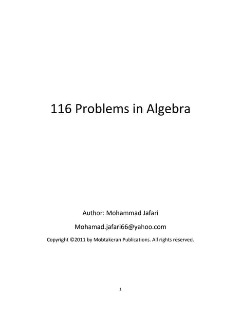 116 Problems Pdf
