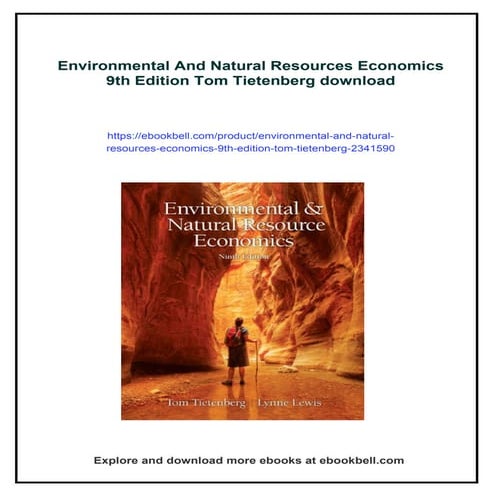 Environmental And Natural Resources Economics 9th Edition Tom ...