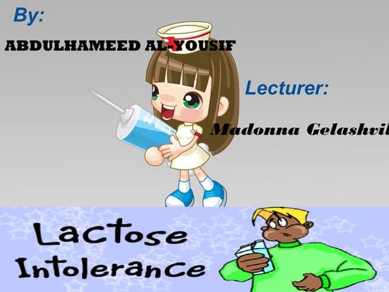 Lactose intolerance. | PPTX