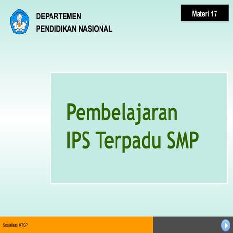 Pembelajaran IPS Terpadu SMP | PPT