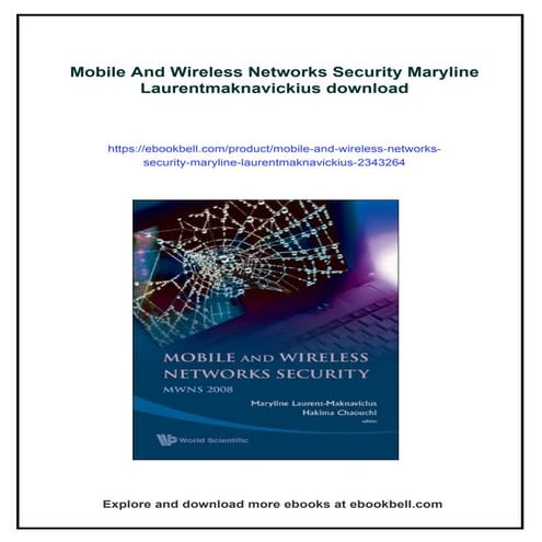 Mobile And Wireless Networks Security Maryline Laurentmaknavickius | PDF