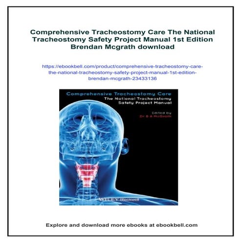 Comprehensive Tracheostomy Care The National Tracheostomy Safety ...