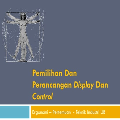 display ergonomics reference to display and control | PDF