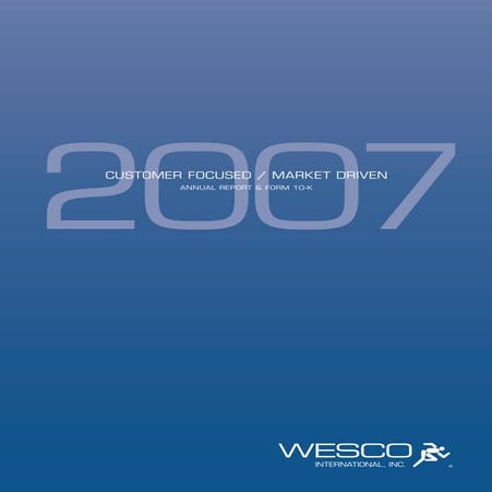 WESCO AR 2007 | PDF