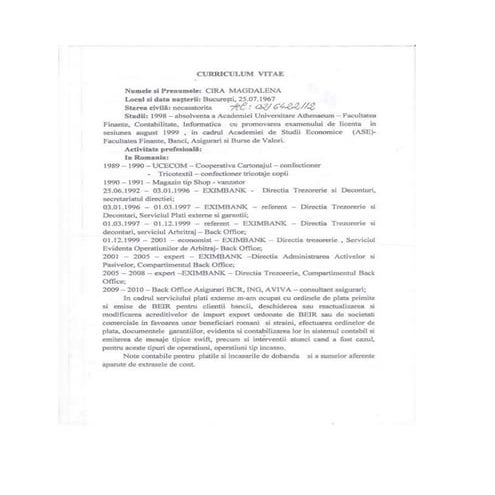 Curriculum Vitae Magda | PDF