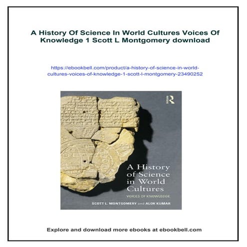 A History Of Science In World Cultures Voices Of Knowledge 1 Scott L ...