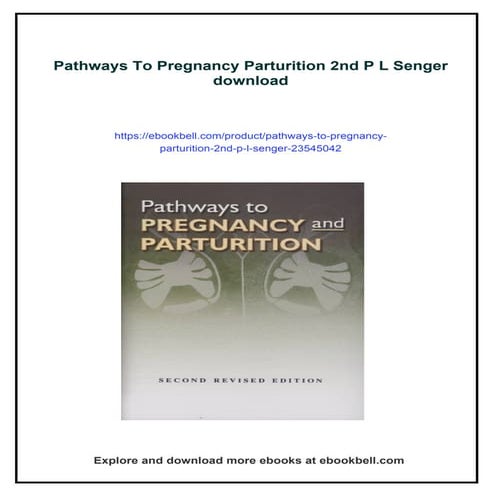 Pathways To Pregnancy Parturition 2nd P L Senger | PDF