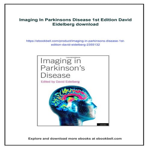 Imaging In Parkinsons Disease 1st Edition David Eidelberg | PDF