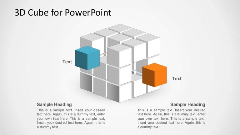 3D Cube Shape for PowerPoint