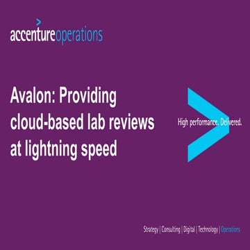 Accenture Cloud-based Lab Reviews Case Study | PDF