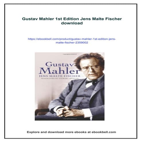 Gustav Mahler 1st Edition Jens Malte Fischer | PDF