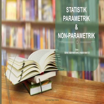 parametrik statistik dan non parametrik statistik | PPT