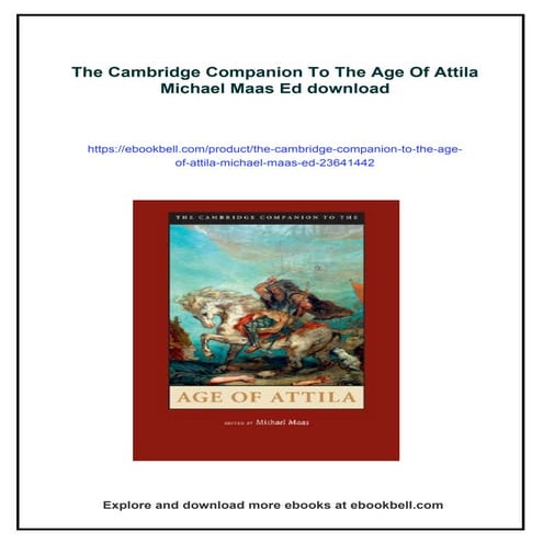 The Cambridge Companion To The Age Of Attila Michael Maas Ed | PDF