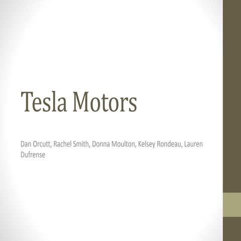 Tesla Motors | PPTX