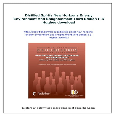 Distilled Spirits New Horizons Energy Environment And Enlightenment ...