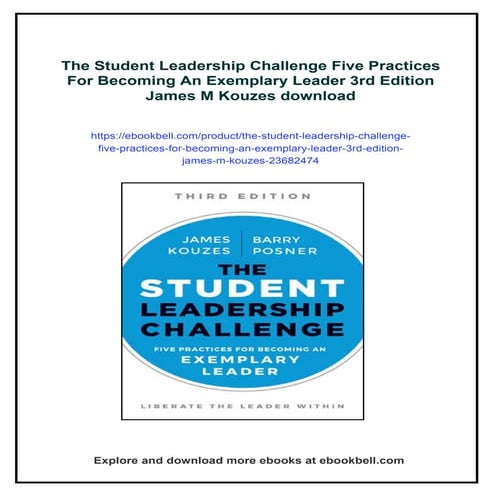 The Student Leadership Challenge Five Practices For Becoming An ...