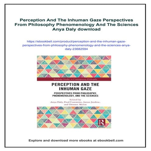 Perception And The Inhuman Gaze Perspectives From Philosophy ...