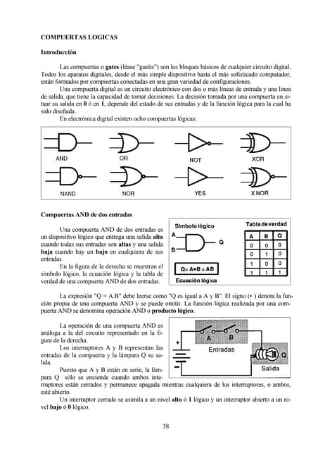 Electrónica digital: Display de 7 segmentos con compuertas lógicas | DOCX