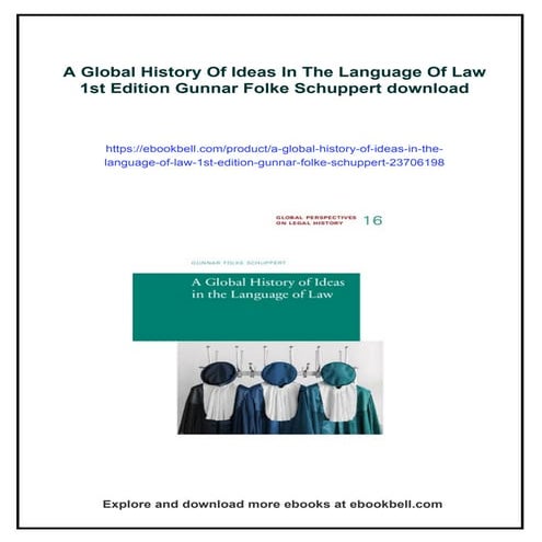 A Global History Of Ideas In The Language Of Law 1st Edition Gunnar ...