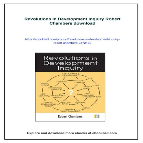 Revolutions In Development Inquiry Robert Chambers | PDF