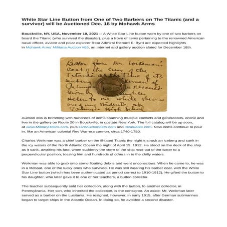Dan Sivilich Notes | DOC