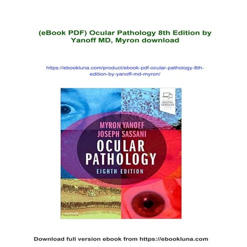 (eBook PDF) Ocular Pathology 8th Edition by Yanoff MD, Myron | PDF