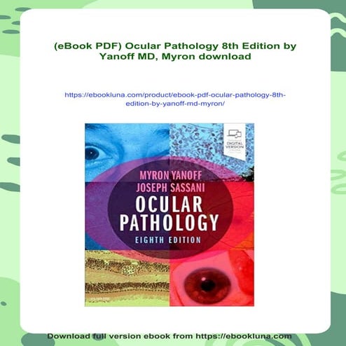 (eBook PDF) Ocular Pathology 8th Edition by Yanoff MD, Myron | PDF