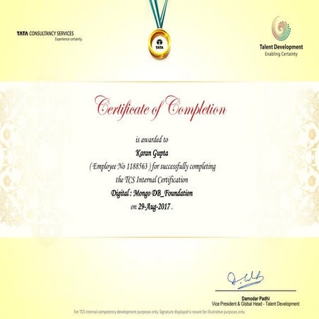Mongo Dbfoundation Certification Ppt 