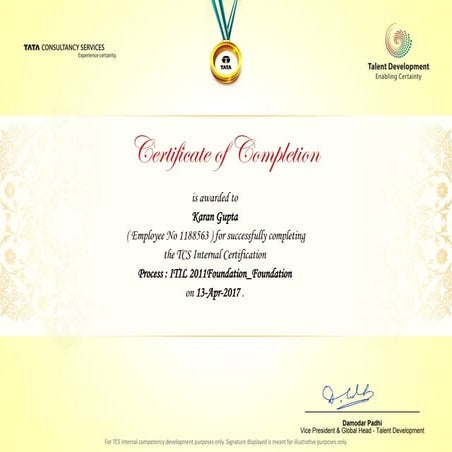 Process: ITIL 2011 Foundation Certificate | PDF
