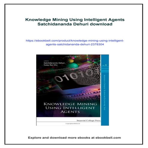 Knowledge Mining Using Intelligent Agents Satchidananda Dehuri | PDF