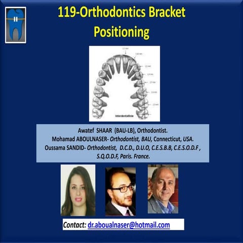 119 orthodontics bracket positioning-mohamad aboualnaser-awatef shaar ...