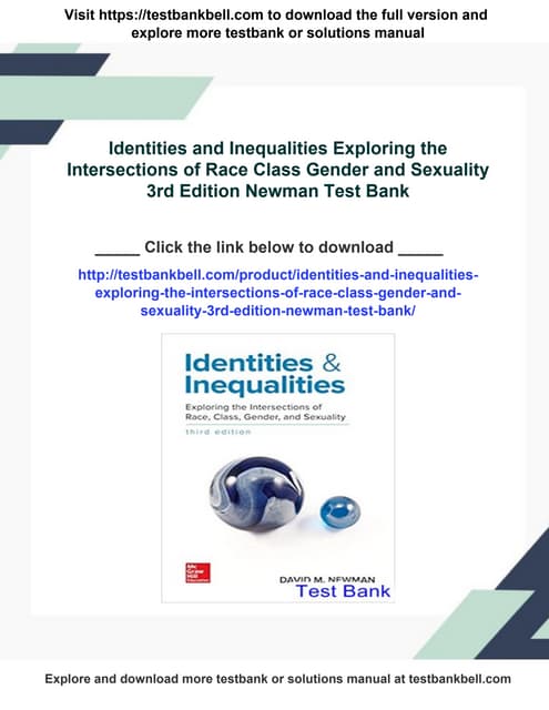Identities And Inequalities Exploring The Intersections Of Race Class