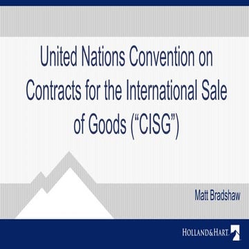 UN CISG | PPT