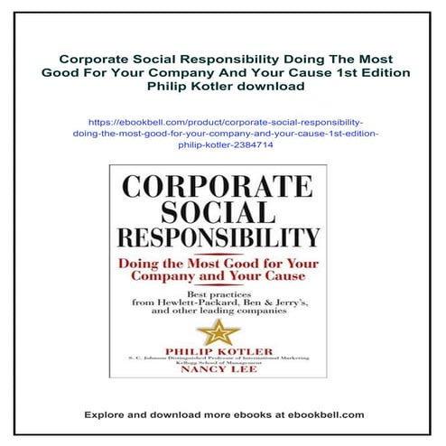 Corporate Social Responsibility Doing The Most Good For Your Company ...